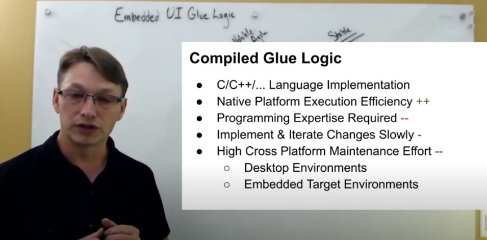 How to use glue logic to connect your data with UI elements within an embedded GUI